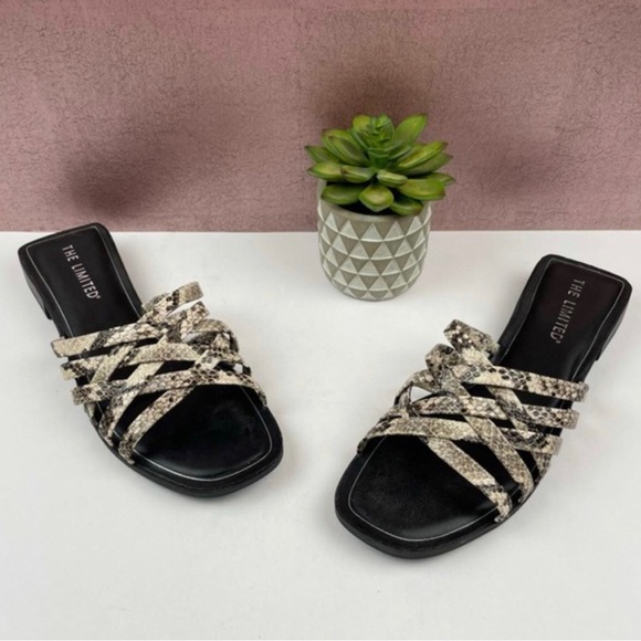 The Limited | Shoes | The Limited Charlie Snake Skin Print Strappy ...